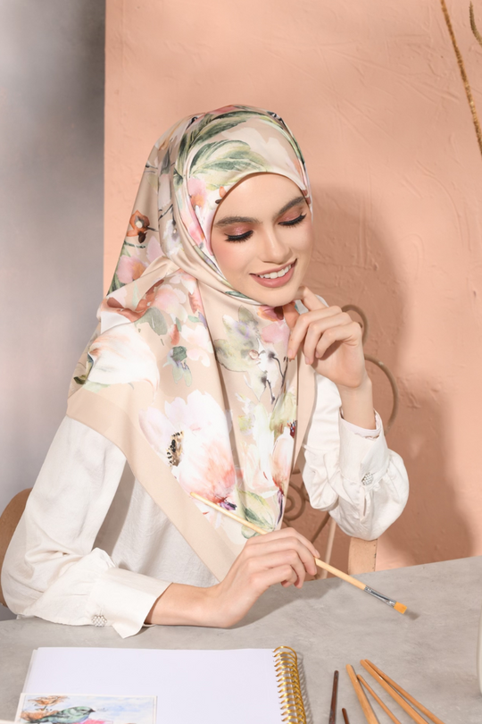 Tudung Instant Hijab Scarves by Sugarscarf - Prints Ironless Pleats