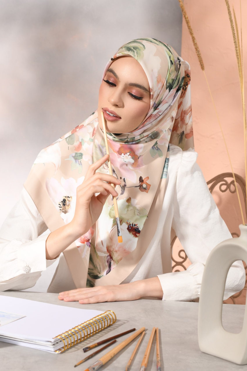 Tudung Instant Hijab Scarves by Sugarscarf - Prints Ironless Pleats