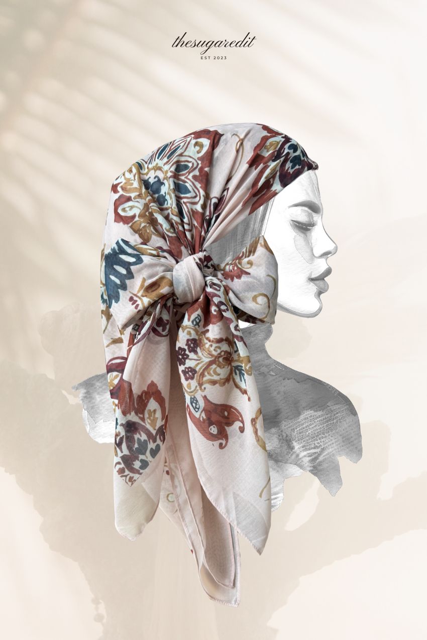 Tudung Instant Hijab Scarves by Sugarscarf - Prints Ironless Pleats