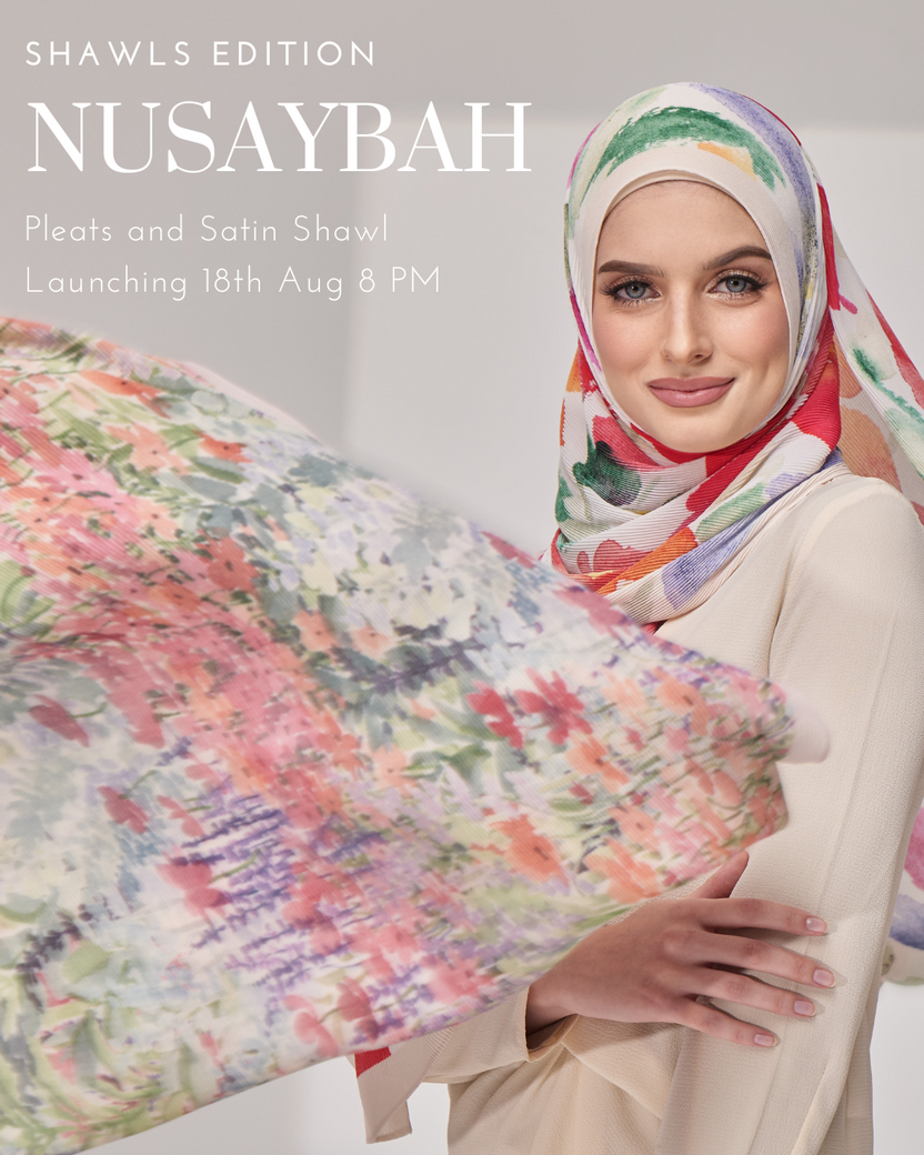 Tudung Instant Hijab Scarves by Sugarscarf - Prints Ironless Pleats